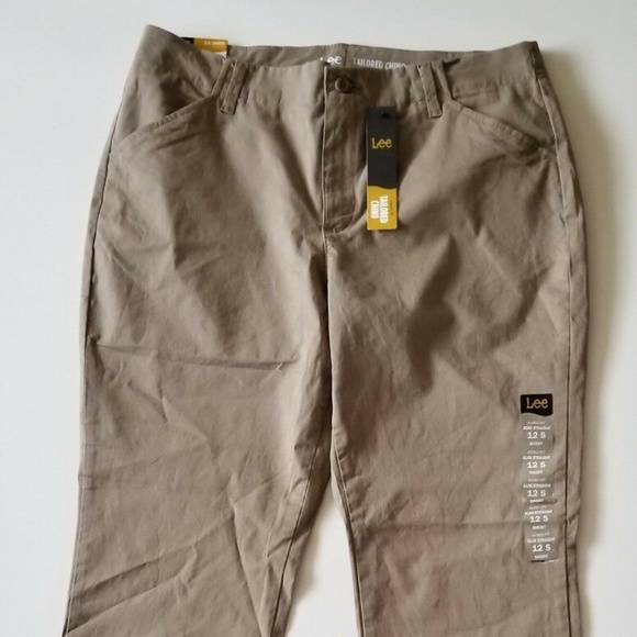 Lee | Pants & Jumpsuits | Womens Lee Slim Straight Leg Tailored Chino ...